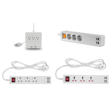 Smart power strips,EU US UK UNIVERSAL smart power strip with 4 USB PORT ...