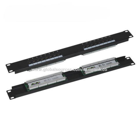 Buy Wholesale China 19' 1u 16 Port Cat6 Patch Panel & 16port Cat6 Patch ...