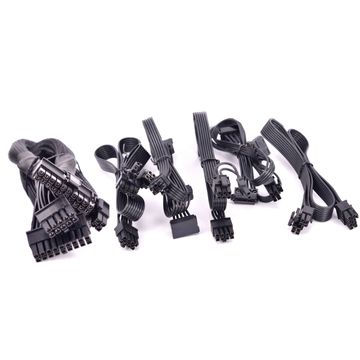 Buy Wholesale China Semi Modular Cable Pcie 6pin 1 To 3 Ide Sata Gpu ...