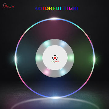 Promotion morden style hot selling LED coaster 7colorful light white ...