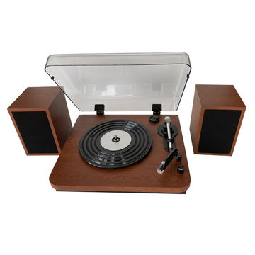 Buy Wholesale China 3-speed Vintage Wood Turntable Record Player With ...
