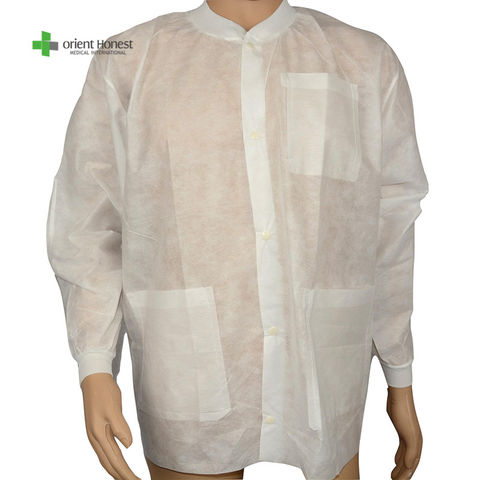 Green Lab Coats, SMS non-woven workwear, disposable clothing laboratory ...