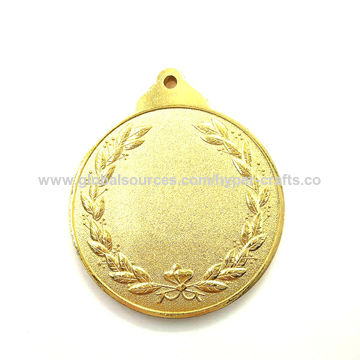 Custom shiny gold zinc alloy medal with custom logo, medals metal craft ...