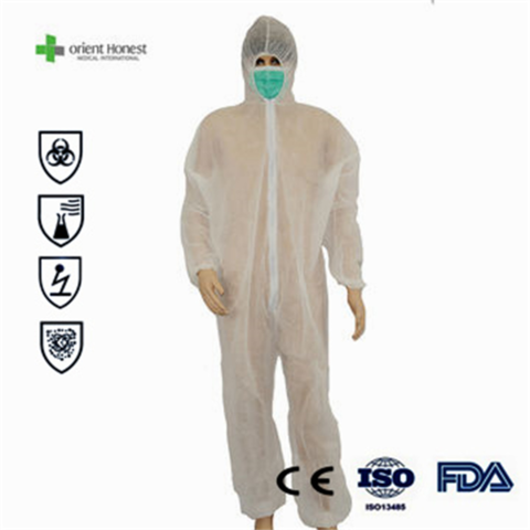 Lightweight coveralls, TYPE 5/6 disposable work suits for clean room ...