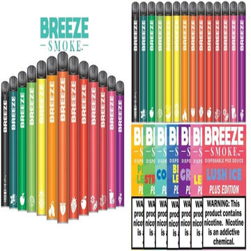 BREEZE PLUS 5% SALT NICOTINE 3.5ML DISPOSABLE DEVICE 10CT/PK - 800 ...