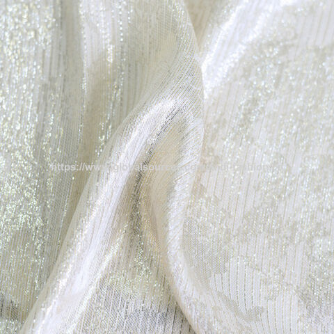 Metallized polyester with silk fabric for fashion women's dress and ...