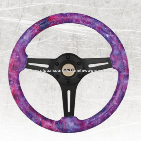 Sports car universal 6-bolt colored Razer carbon fiber steering wheel ...