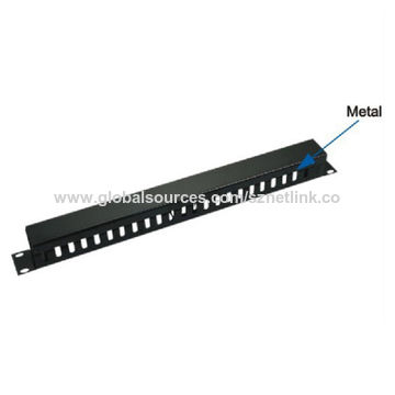 Buy Wholesale China 19 Inch 1u Rack Mount Metal Cable Management ...