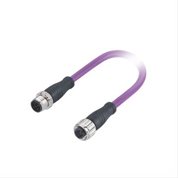 Canopen M12 connector male to female molded 0.5m PVC devicenet cable ...