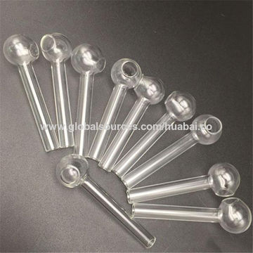 Buy Wholesale China 10cm Glass Oil Burner Pipes Glass Tube Handle Pipes ...