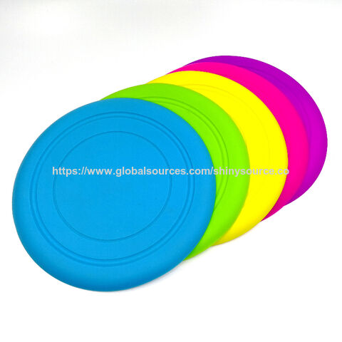 Silicone Soft Foldable Frisbee Plate/Rubber Dog Playing Flyer Disc ...