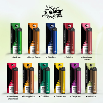 Barz Max Disposable Pod 600 Puffs Disposable Vape Device 5.0ml Nic-Salt ...