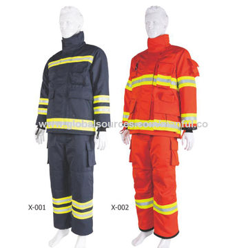 China Hot selling firefighter uniform fire resistant suits fireproof ...