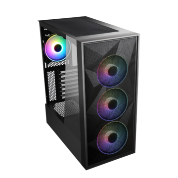 China SAMA 3708 diamond cutting metal mesh front panel gaming pc case ...