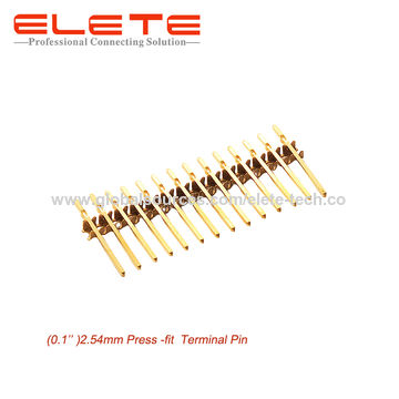 Buy Wholesale China 0.1'' 2.54mm Press -fit Terminal Pin, Solderless ...