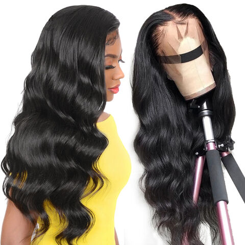 Body Wave Lace Front Wig Pre Plucked Human Hair Wigs Brazilian Body ...