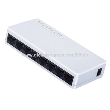 Mini Plastic Desktop Unmanaged Switch, RJ45 Port 10/100M network Switch ...