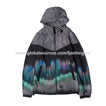 Buy Wholesale China Nylon Men's Reflective Jacket With Zip & Nylon Men ...