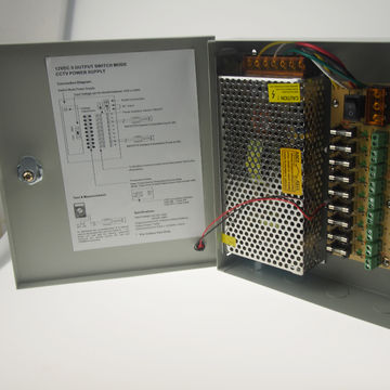 Switch Box 12V DC 10A 9CH cctv power supply, Switch Box 12V 120w power ...