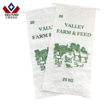 China Bopp laminated PP Woven customized farm feed bag 25kg 50kg dry ...
