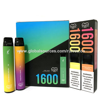 E-Cigarette 1600 Puffs Disposable Vape Puff XXL Wholesale Disposable ...