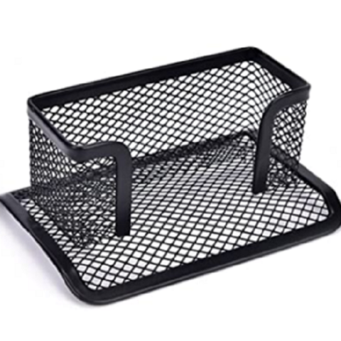 Metal Mesh Business Card Holder for Office Desk,Multi-Function Name ...