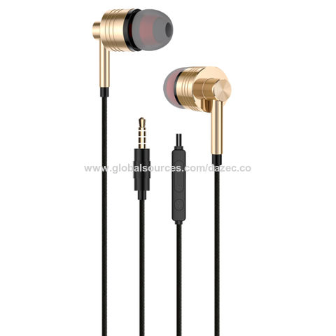 3.5mm Plug Wired Earphone Metal High Quality Headphones Hifi Sound ...