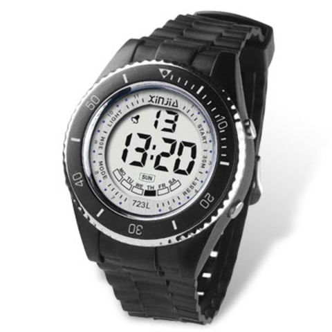 China LCD Multifunction Watch with Seven Colors Backlight and TPU Resin ...