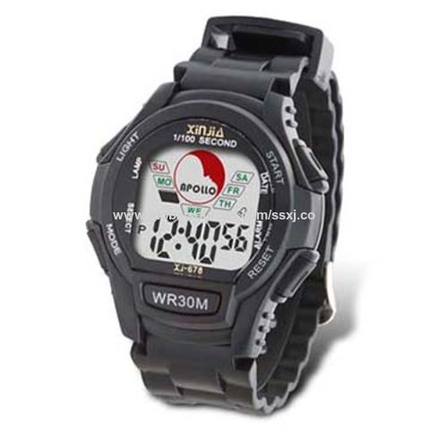 Buy Wholesale China Lcd Multifunction Watch With Lr1130 Battery, El ...