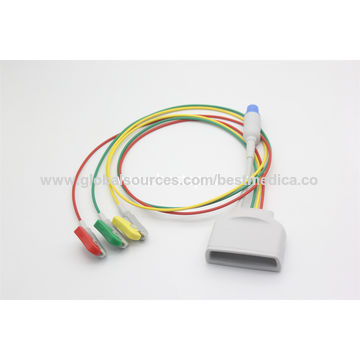 Compatible PH Telemetery MX40 ECG 3Lead Cable with SpO2 Pluse Oximeter ...