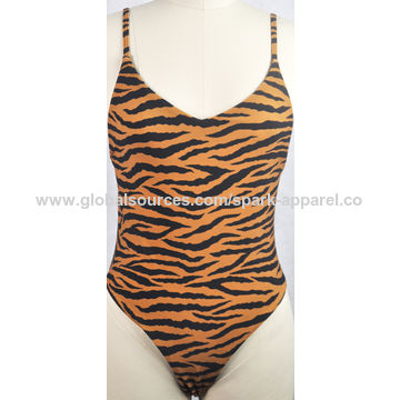 Buy Wholesale China Tiger Plunge Swimsuit, Sweetheart Swimsuit & Tiger ...