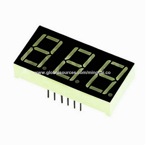 Buy Wholesale China 7-segment LED display 7mm 3 digit common anode & 7 ...