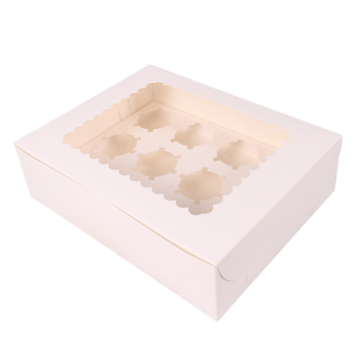 Buy Wholesale China Empty Cupcake Muffins Carrier Box White Food ...