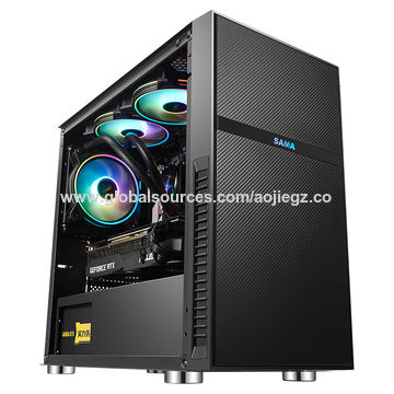China SAMA hot selling M1 gaming pc case desktop computer cabinet MATX ...
