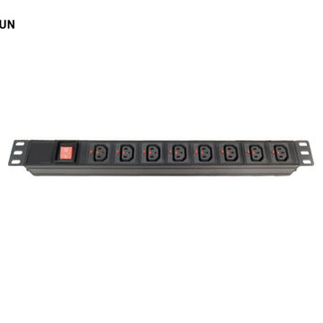 Buy Wholesale China Pdu 1u 8 Way 10a-16a Pdu 19 Inch Rack Switch Horizontal Mount Pdu Power ...