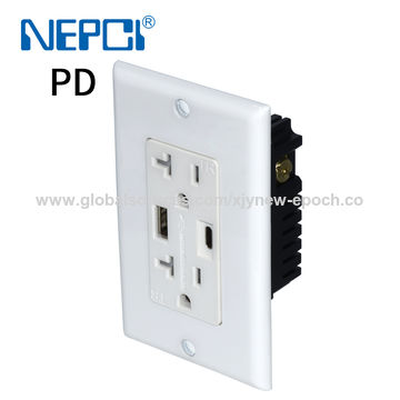 China 3.1A USB outlet with wall plate TR USB socket Electrical Outlets ...