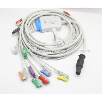 Mortara Quinton Q Stress EKG Cable and Leadwires IEC Clip, Mortara EKG ...