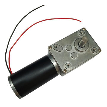 40*58mm High Torque 5NM 24v 10rpm 20rpm Self Locking Micro DC Worm Gear ...