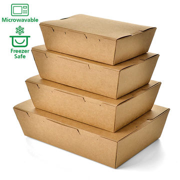 China Paper bento boxes,Fast Food Box Packaging Takeout Kraft Paper ...