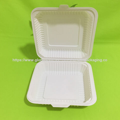 Buy Wholesale China Biodegradable 8 Inch Corn Starch Clamshell Box,corn ...