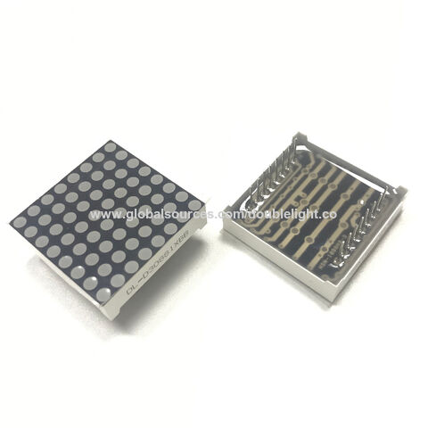 3.0mm (1.2") 8×8 Blue Dot Matrix LED Displays Red or Amber Round Dot ...