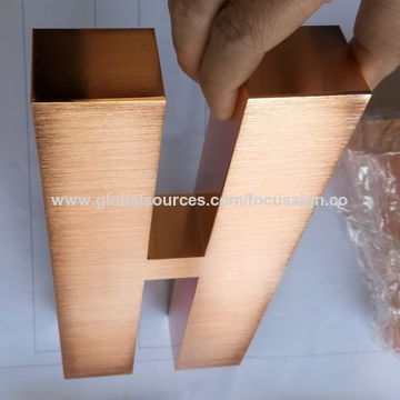 Bulk Buy China Wholesale Satin Finish Stainless Steel Copper Plating ...