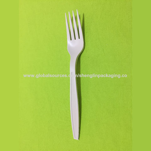 China 7 inch disposable cornstarch biodegradable cutlery cornstarch ...