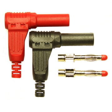 China 4MM Safety Plug Shrouded Banana Plug Nickel plated CE CATII 600V ...