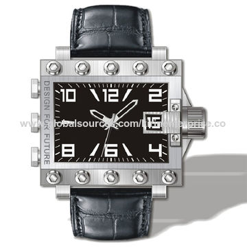 China OEM Square Stainless Steel Analog Watches, fashionable design on ...
