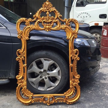 Buy Wholesale China Gold Sliver Pu Photo Frame Wall Mirror Decoration ...