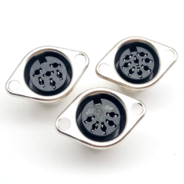 China Nickel Plated Panel Mount Din 8Pin Scoket Connector on Global ...