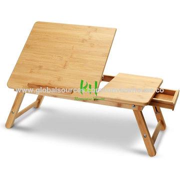 China Laptop Desk Adjustable 100% Bamboo Computer Desk School Furniture ...