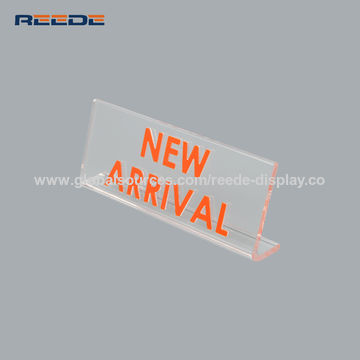 China Signage Display Stand Holder Frame Customized L Shape Acrylic ...