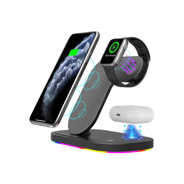 Buy Wholesale China Cellphone Qi Wireless Charger Portable 3 In 1 ...